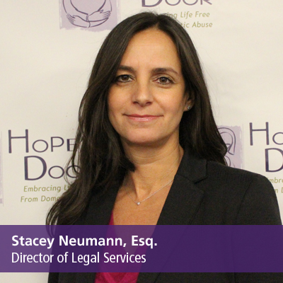 Stacey Neumann, Esq., Director of Legal Services - Hope's Door